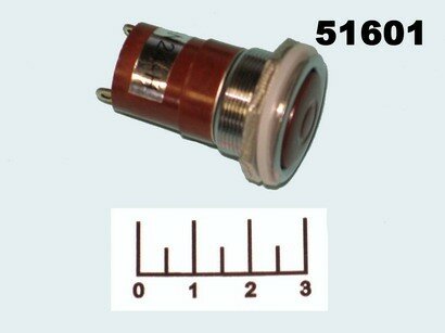 Кнопка AN24-H на замыкание красная без фиксации 2 контакта (К1-2)