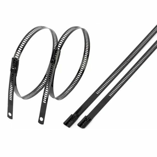 STLC-150S металлическая стяжка 150 х 7.0 мм в пластиковой оплетке, KST, упаковка 100 шт