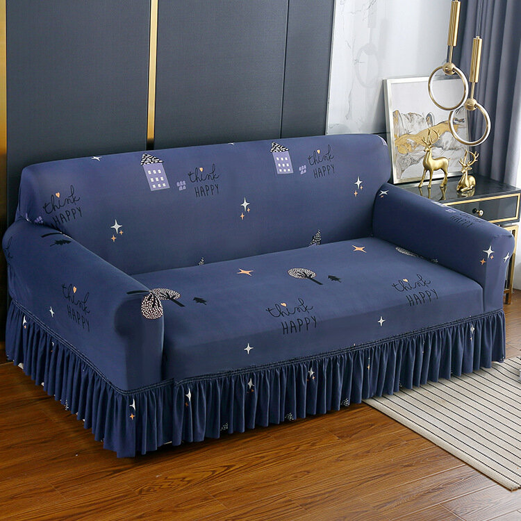 Вязаный печатный чехол для дивана, полный чехол для дивана, универсальный чехол для дивана на все сезоны, оптовая продажа