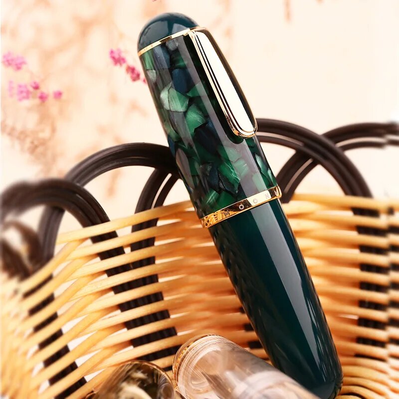 MAJOHN Q1 мини-перьевая ручка иридиевое перо Изумрудный, Ф, B