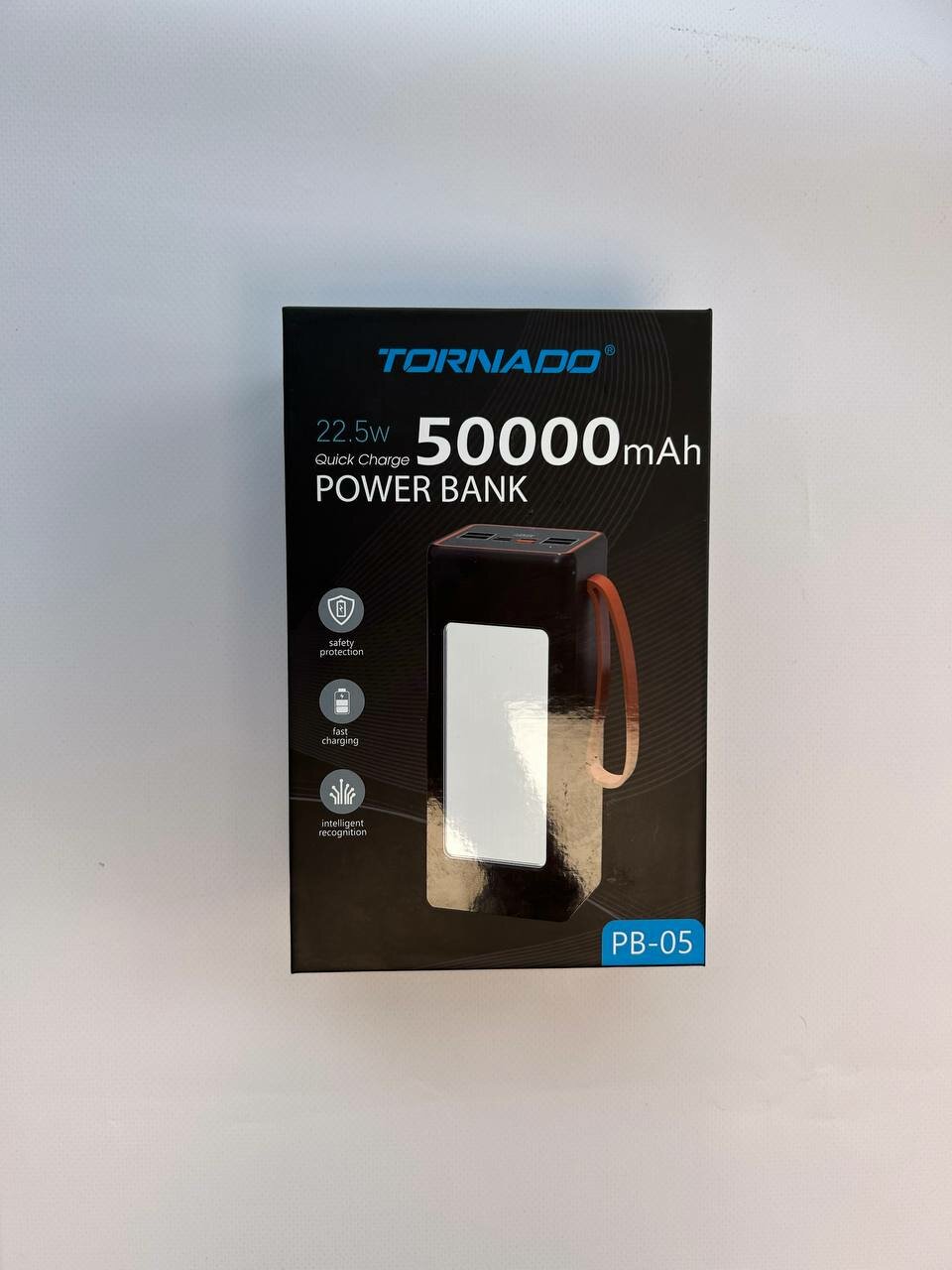 Внешний аккумулятор, 50000 mAh, с прожектором