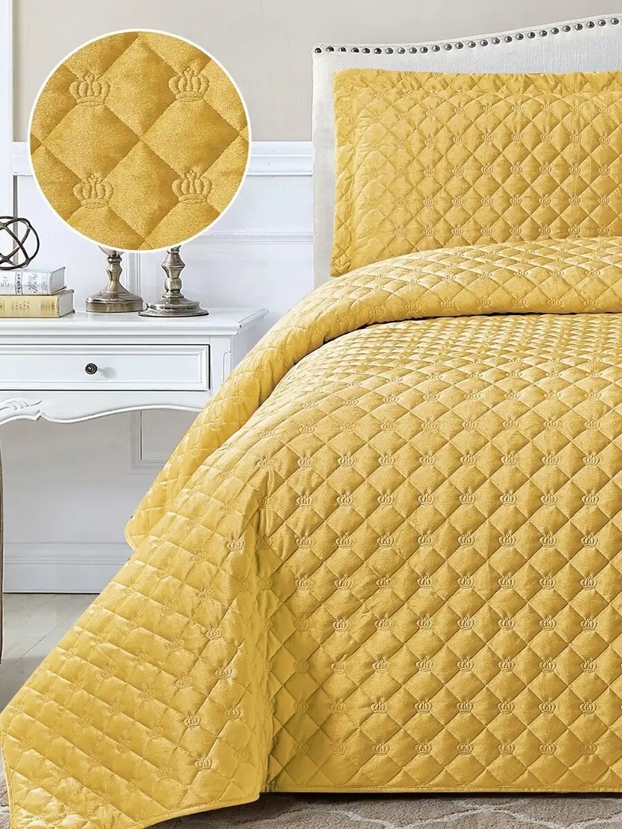 Покрывало 240х260 наволочки 50х70 на кровать French Crown