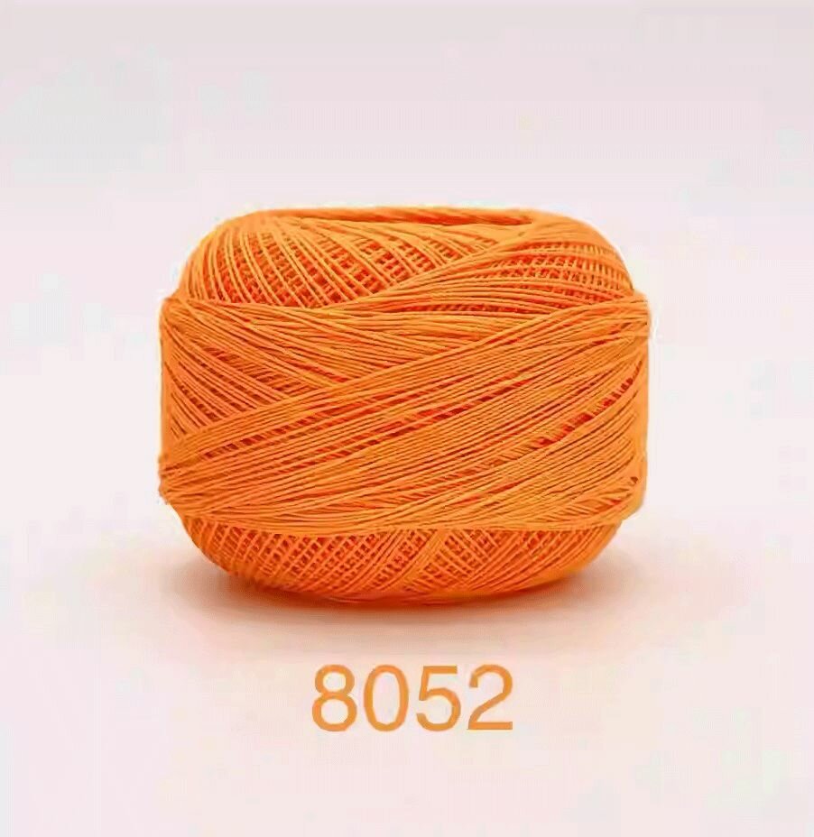Нитки #80 для вязания кружева и украшений, 100% хлопок, 10 гр. (170 м.), цвет: 8052