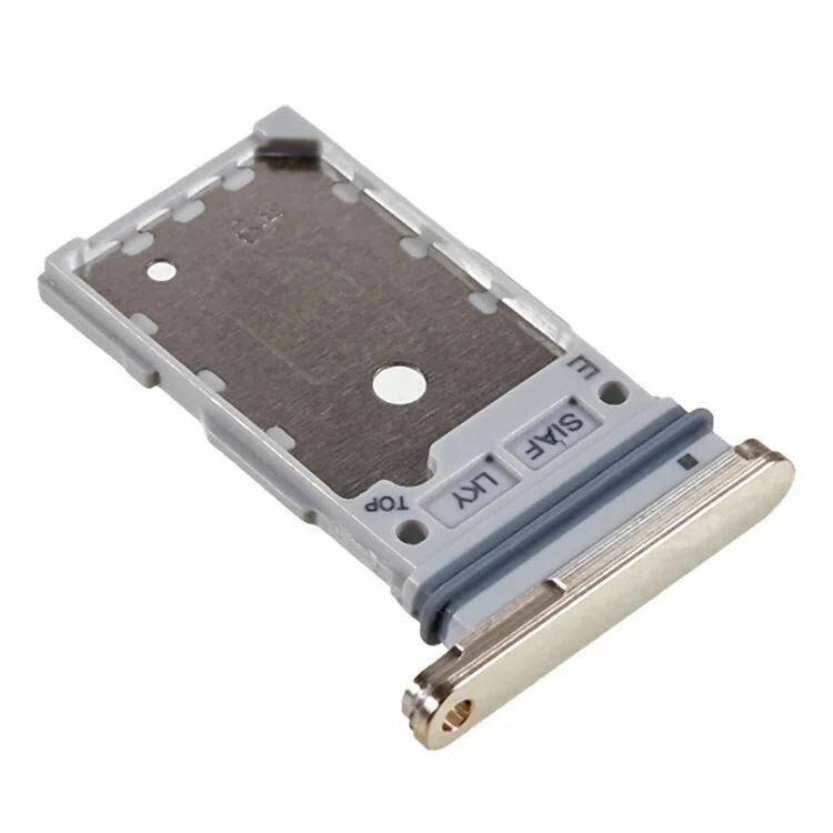 Держатель SIM для Samsung Galaxy S23 (SM-S911) золотистый (бежевый) card holder адаптер переходник лоток слот для СИМ-карты