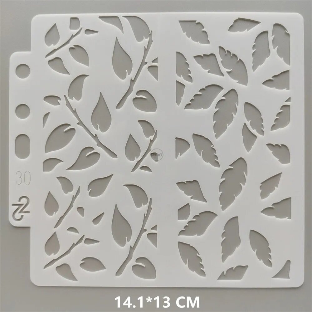 Трафарет для рисования листья, 14.1*13 см, цвет As Picture