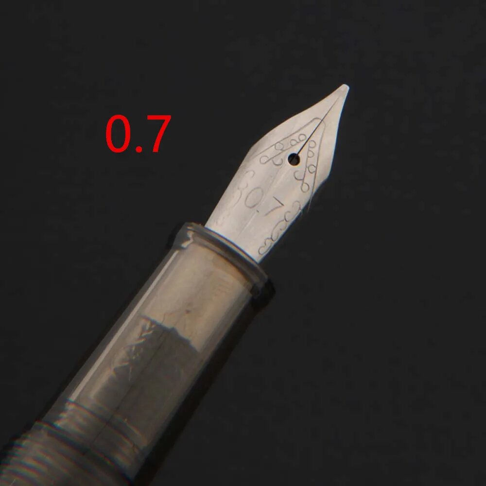 Jinhao 992 прозрачная черная перьевая ручка Серый, 0.7 pen