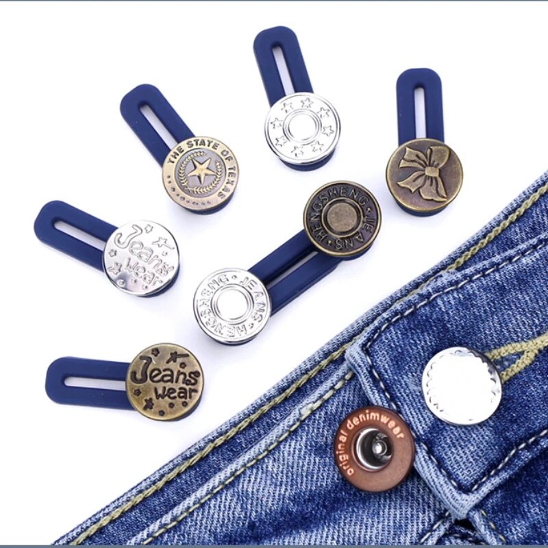 Металлические удлинители талии для джинсов, 10pcs, Цвет: 35 — фото 1