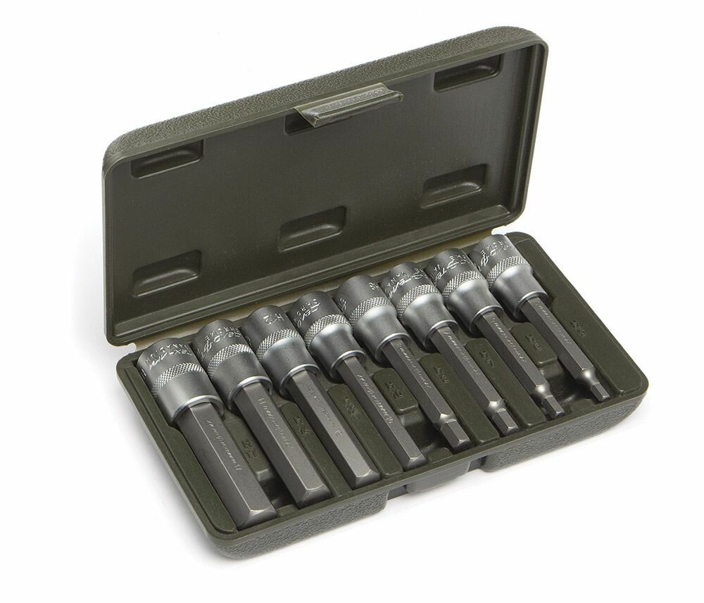 Набор головок 1/2" со вставкой шестигранной, длина 100 мм, 8шт. / Дело Техники