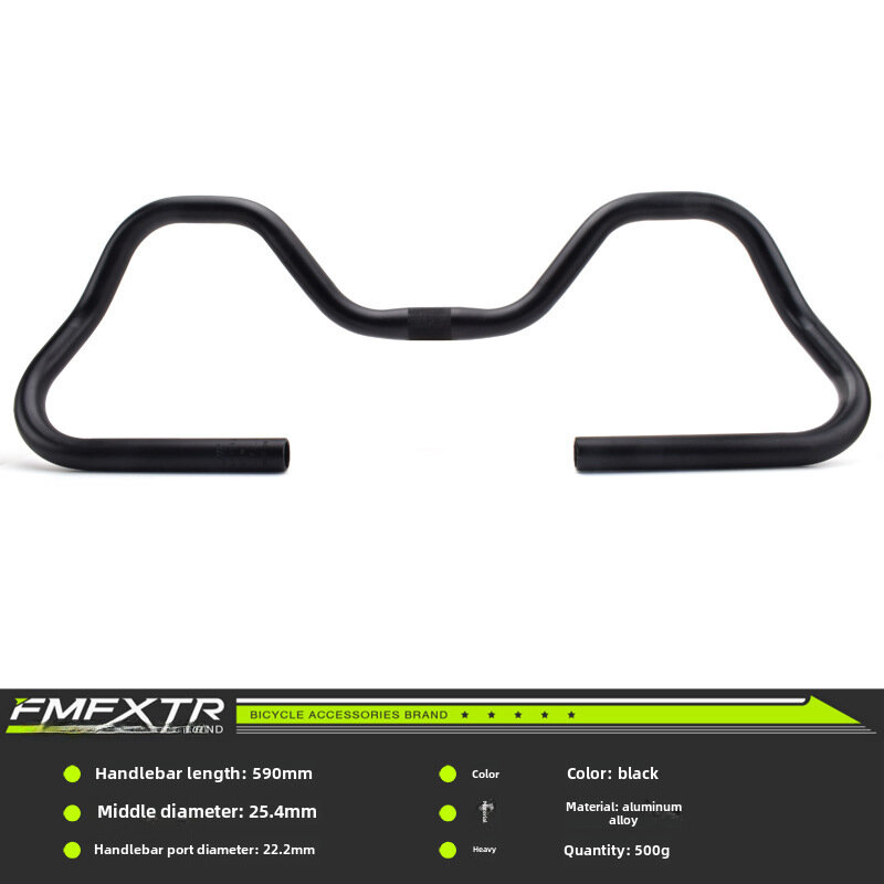 Ручка велосипедная бабочка для внедорожных велосипедов Station wagon, диаметр 31.8/25.4 мм, кривая, алюминиевая, регулируемая, для длительных поездок, rest handlebar (Новая 25.4 мм специальной формы бабочка)