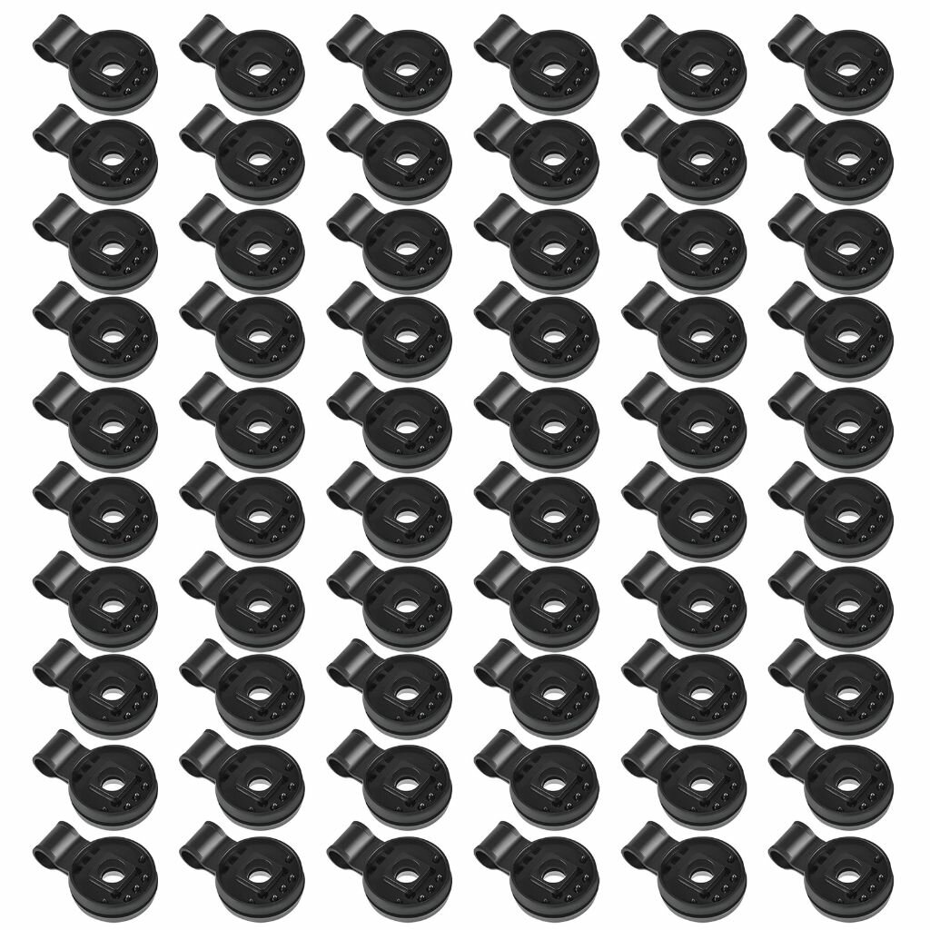 60 шт. Специальных зажимов для крепления теневой сетки для экрана забора