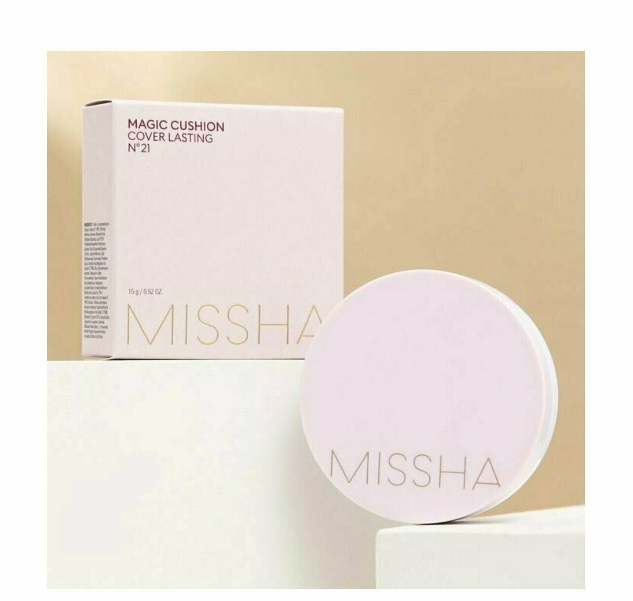 Тональный кушон для лица MISSHA Magic Cushion Cover Lasting №21, 15 гр