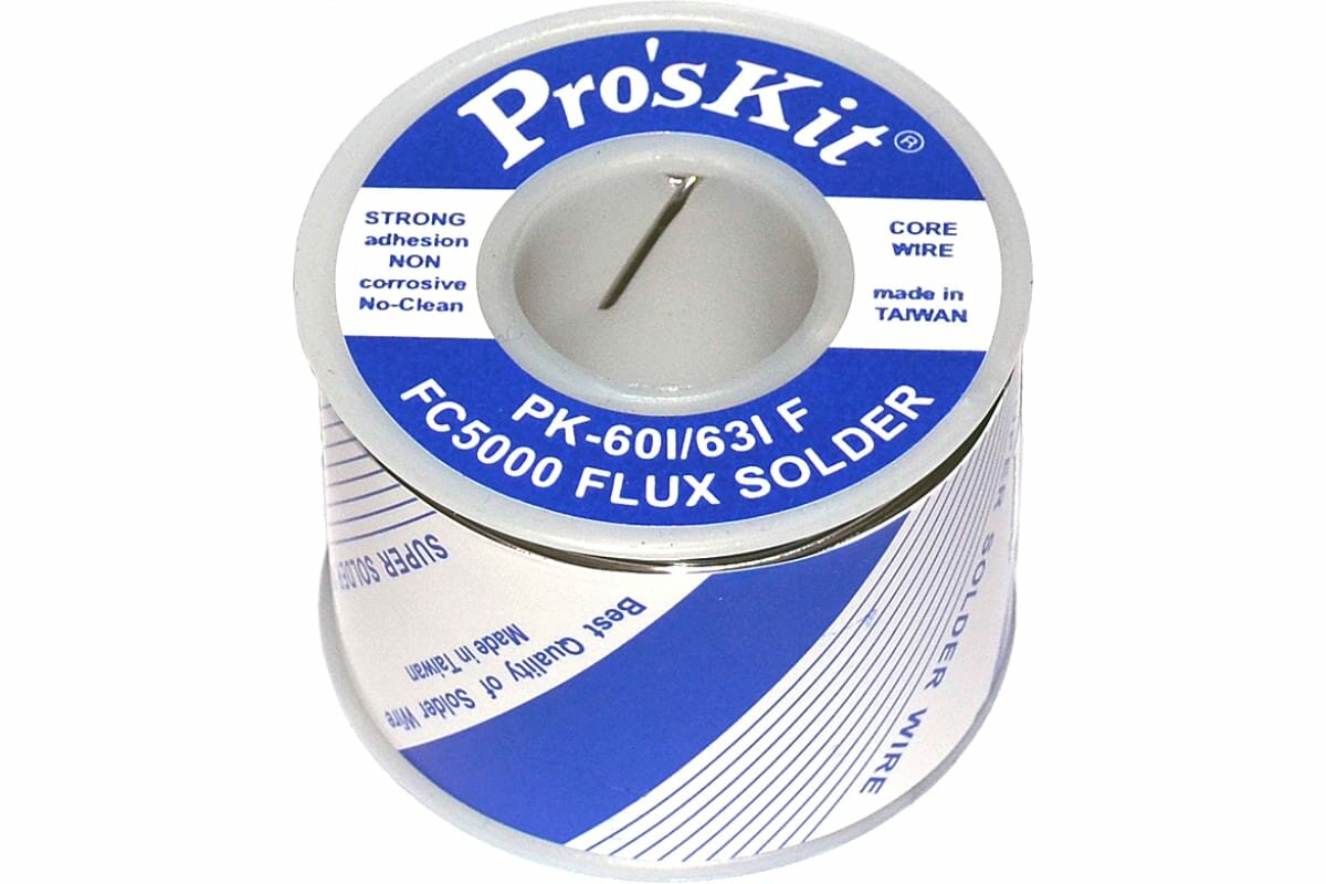 0,8мм 0,25кг Sn60/Pb40 (FC5000 флюс безотм. RMA) припой Pro'sKit PK-60I08F