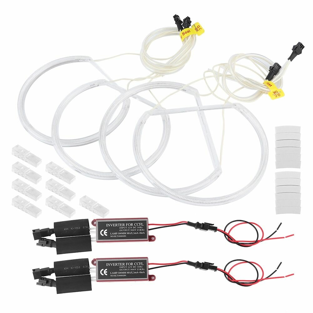 LED-фары для автомобиля Angel Eyes белые CCFL, сверхяркие, долговечные, совместимость E46 1993-2003