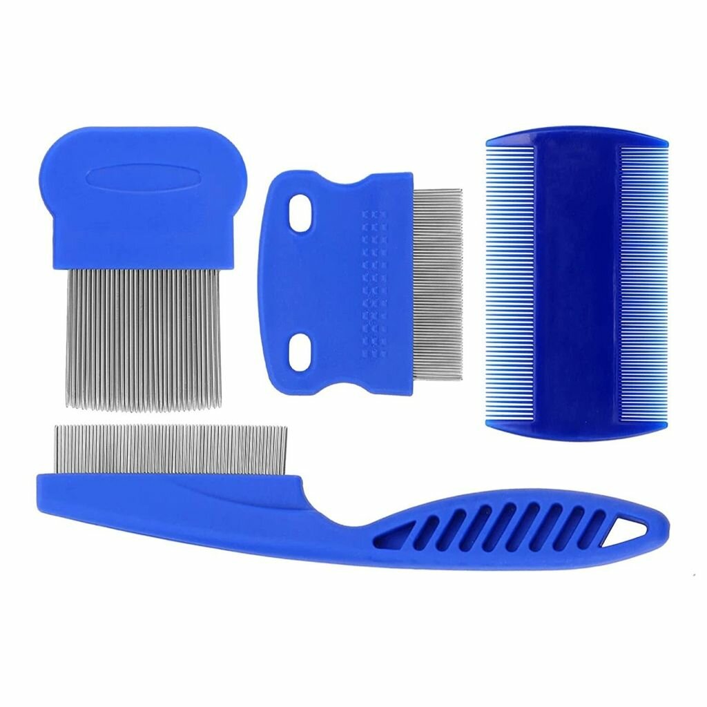 Набор из 4 предметов, расческа от домашних блох