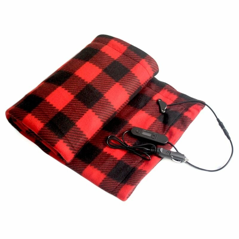 Автомобильное электрическое одеяло 12V-контроль температуры черный и красный