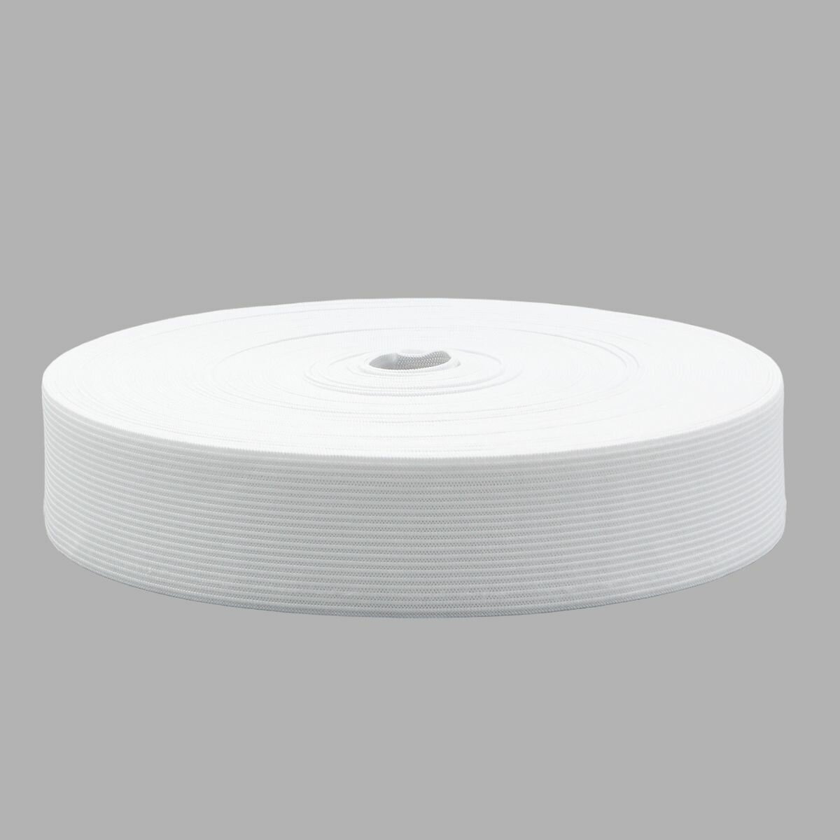 ТВ-35 Резинка вязаная 4,1 гр/см, эластичность 220%, 3,5 см*25 м (белый)