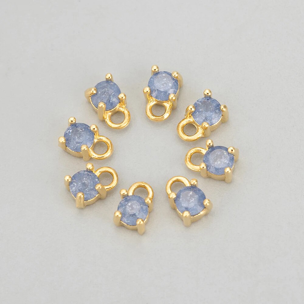 Подвески из меди с цирконами, Цвет: MF4210A, 10 шт.