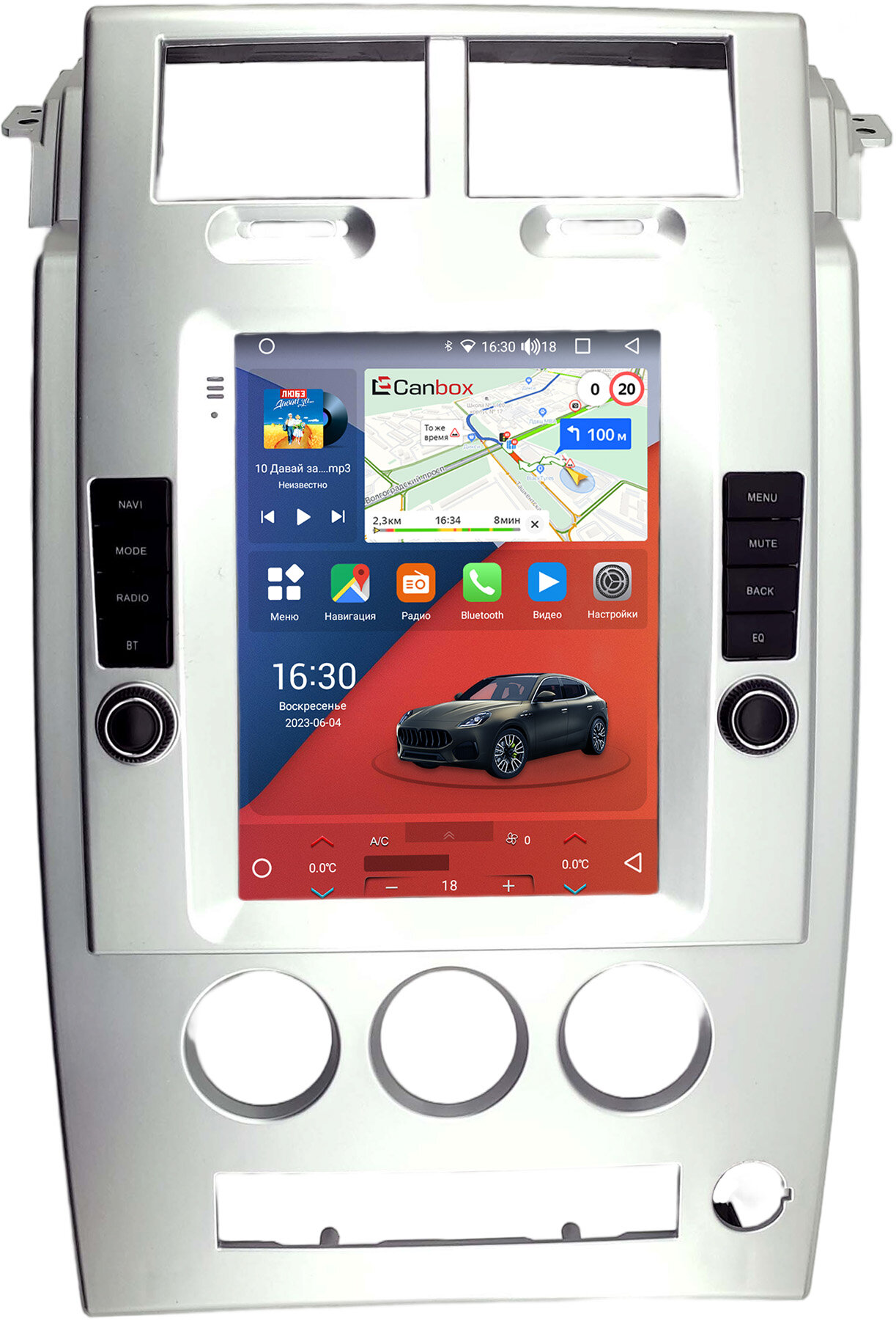 Штатная магнитола Jeep Cherokee 4 (KK), Liberty (North America) 2007-2012 Canbox PRO-Line (Tesla) 9.7" 12/256 7884-1312-262 Android 13 (4G-SIM, DSP, Q