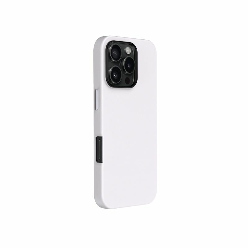 Чехол кожаный iPhone 16 Pro Max K-DOO MAG NOBLE c поддержкой беспроводной зарядки, белый