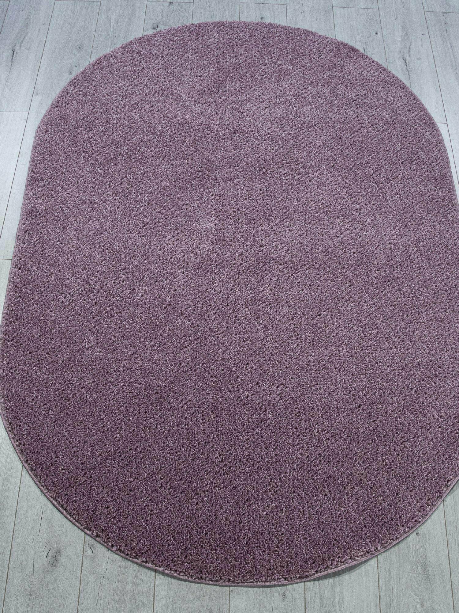 Ковер Овальный 200х300 см однотонный ворс 18 мм шегги 338408 KoverVDom