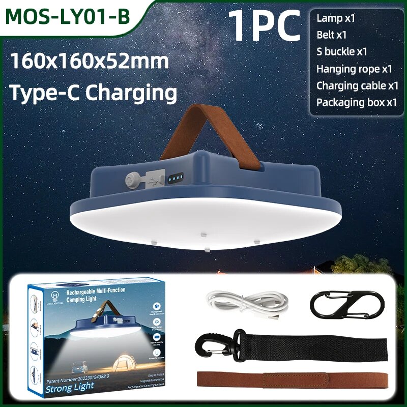 MOSLIGHTING Фонарь для кемпинга MOS-LY01-B, 9W