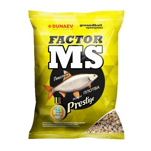 Dunaev MS Factor 1 кг прикормка для плотвы престиж для успешной ловли рыбы