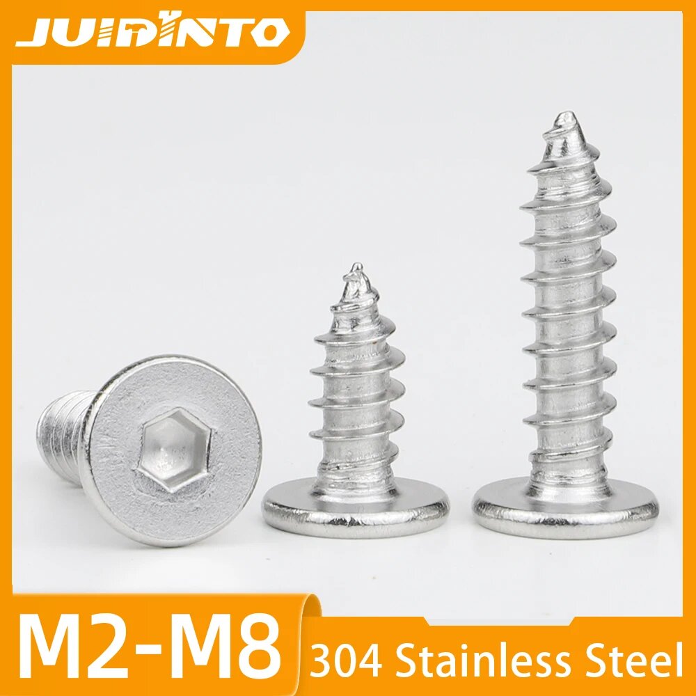 Саморезы JUIDINTO из нержавеющей стали M2-M6 M2 50pcs, 6mm