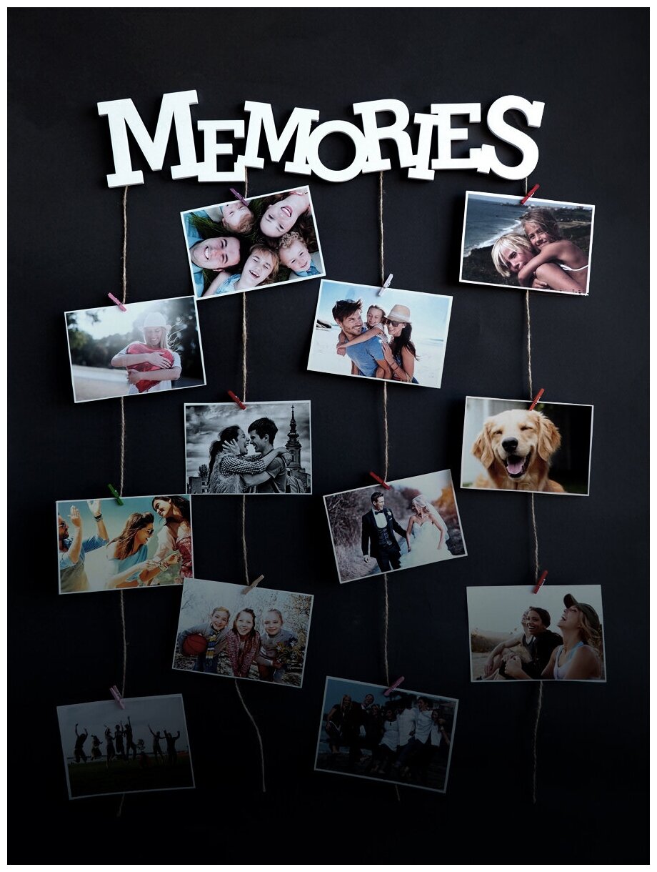 Фоторамка Roomton "Memories", дерево, крепление к стене, 45x70 см