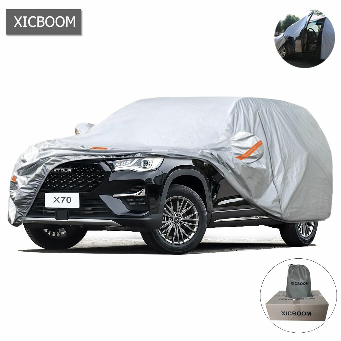 Чехол на автомобиль Jetour X70 X70 Plus, EVA, Алюминий, 1 шт.