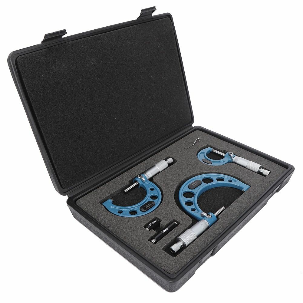 3шт микрометр подшипник стальной высокоточный инструмент для измерения наружного диаметра 0-75 мм