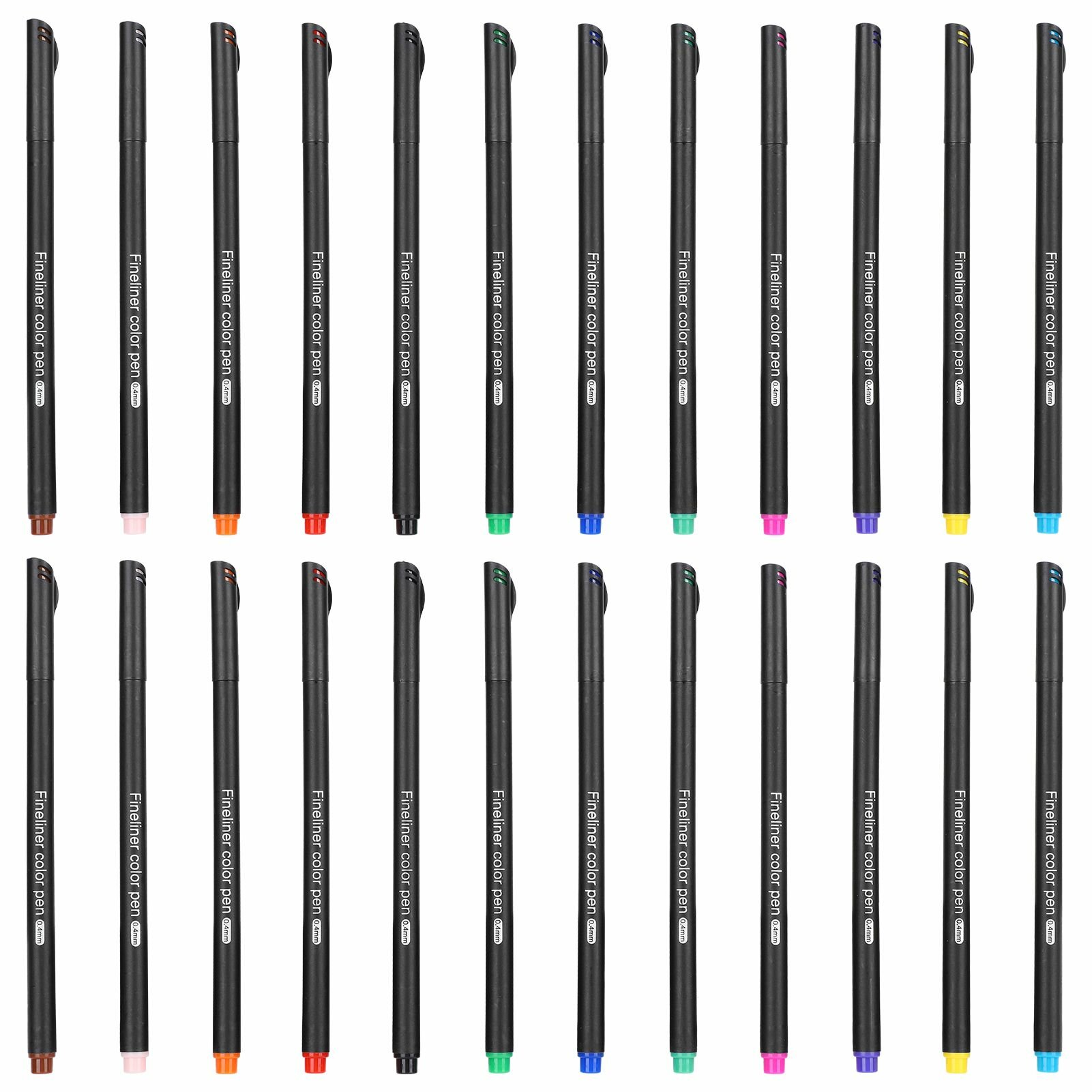 0,4 мм тонкие цветные ручки для рисования линий маркеры для журналов Fineliner аксессуары для рисования