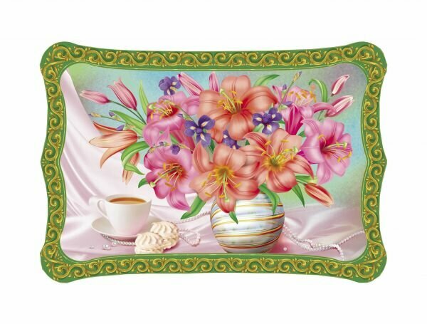 Чай китайский чёрный "Чю Хуа" 134 Ларец "Лилии" 2*75гр/150гр