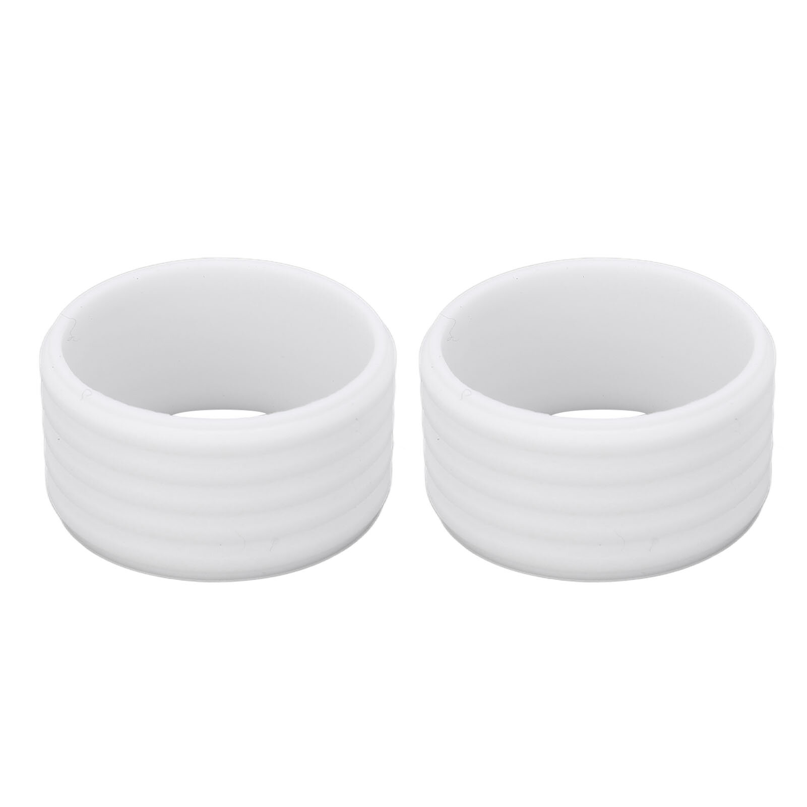 2 шт./комплект, силиконовое кольцо для ручки теннисной ракетки, впитывающее пот, фиксирующее кольцо для теннисной ракетки, белое
