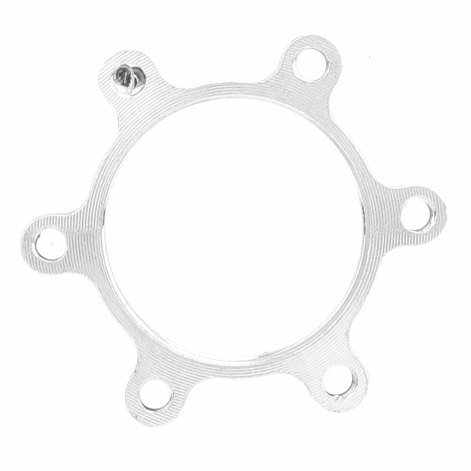 Дисковый тормозной фланец Диск 6-отверстие резьбовое сиденье Дисковый тормозной резьбовой переходной адаптер Основание 48мм Основание, Количество отверстий: шесть отверстий, Материал: алюминиевый сплав, Вес: около 13г/0.5унции, Размер продукта: