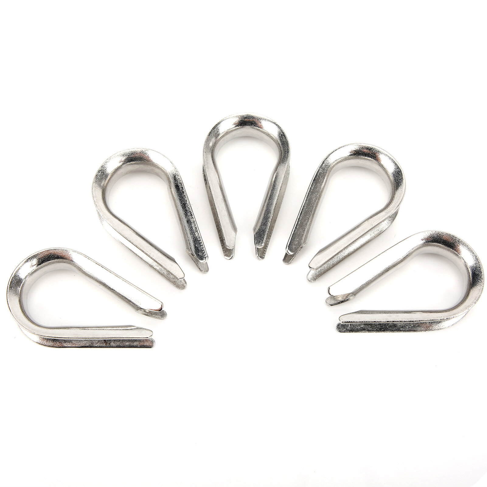 Зажимы для троса из нержавеющей стали 10 мм, защитное кольцо для кабеля, зажимы для наперстков