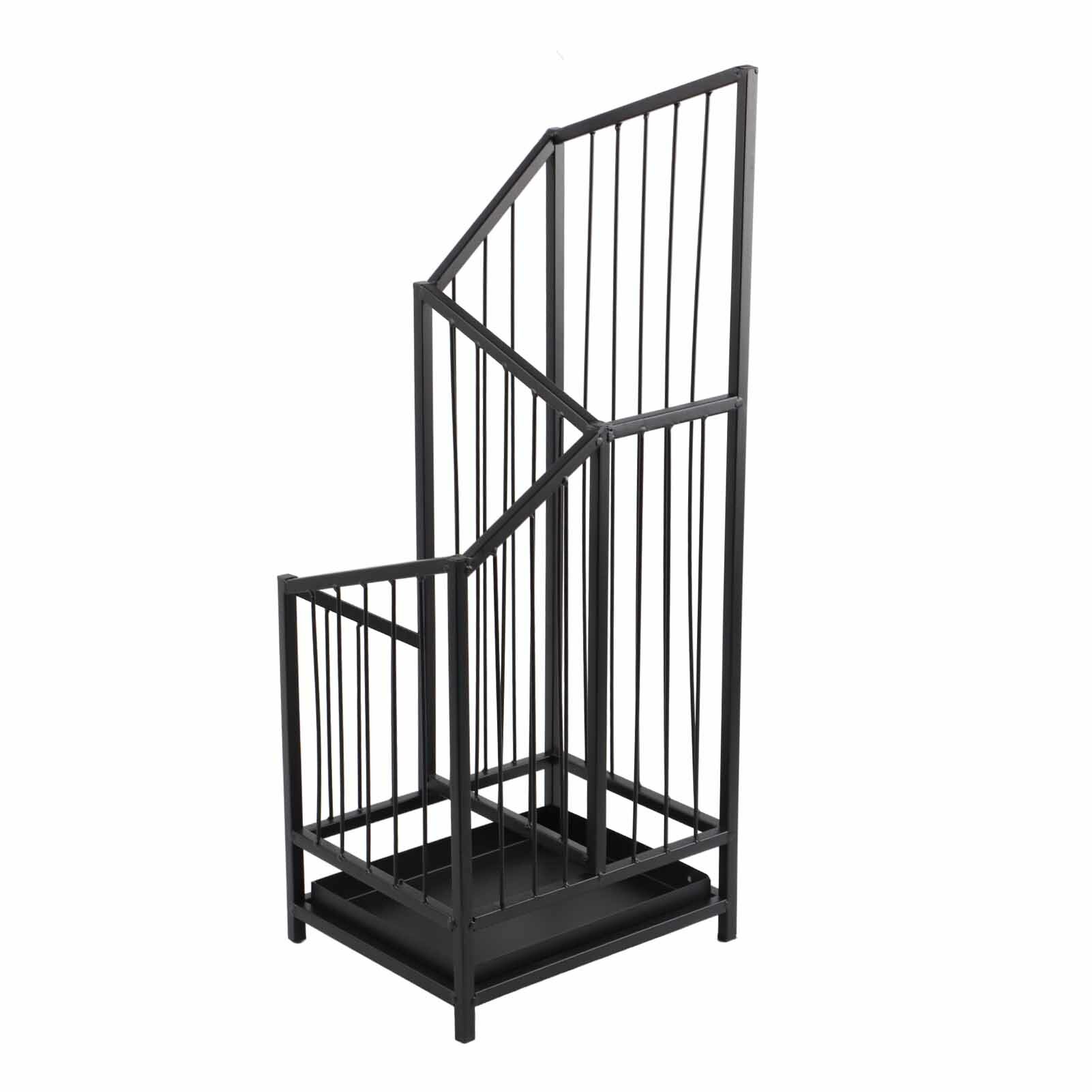 Unbrella holder Домохозяйственное металлическое ярко -цветное стабильное устойчивое стекло с хранением зонтика для дверного проема черное