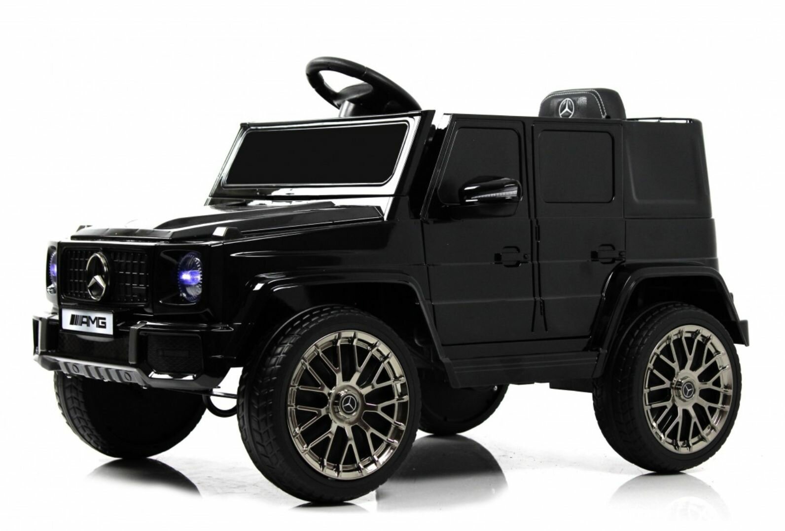 Детский электромобиль RiverToys Mercedes-Benz G63 G222GG с дистанционным управлением, одноместный черный