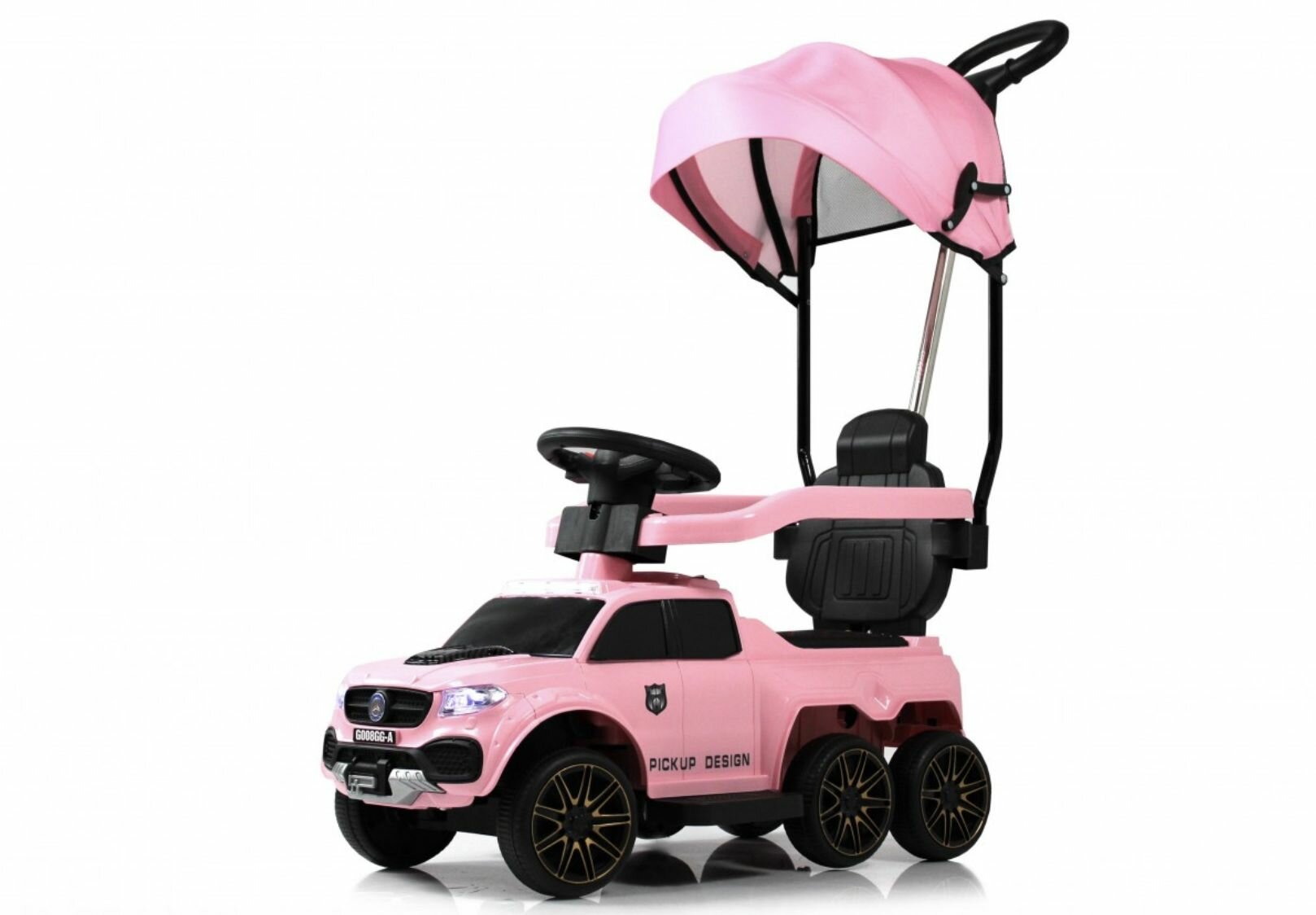 Детский электромобиль RiverToys G008GG-A с дистанционным управлением розовый