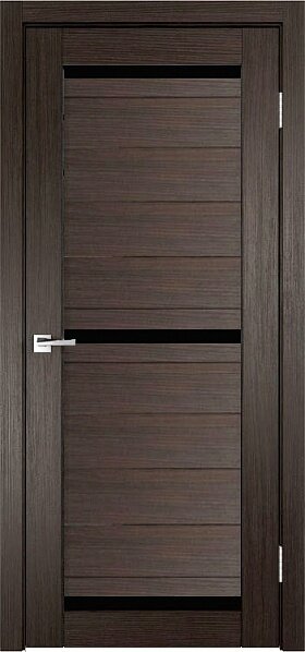 Межкомнатная Дверь Verda Z-4 Грей со Стеклом Лакобель Чёрный 2000х700мм (Полотно 1шт) / Верда.