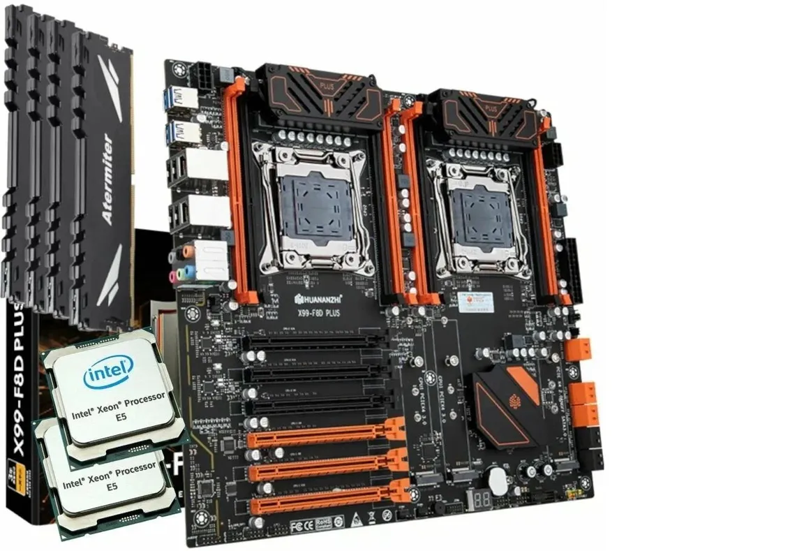 Комплект: Xeon E5-2697v.4+ DDR4 64GB ECC 4x16gb 3200mgz Atermiter+ X99 Huananzhi F8D Plus