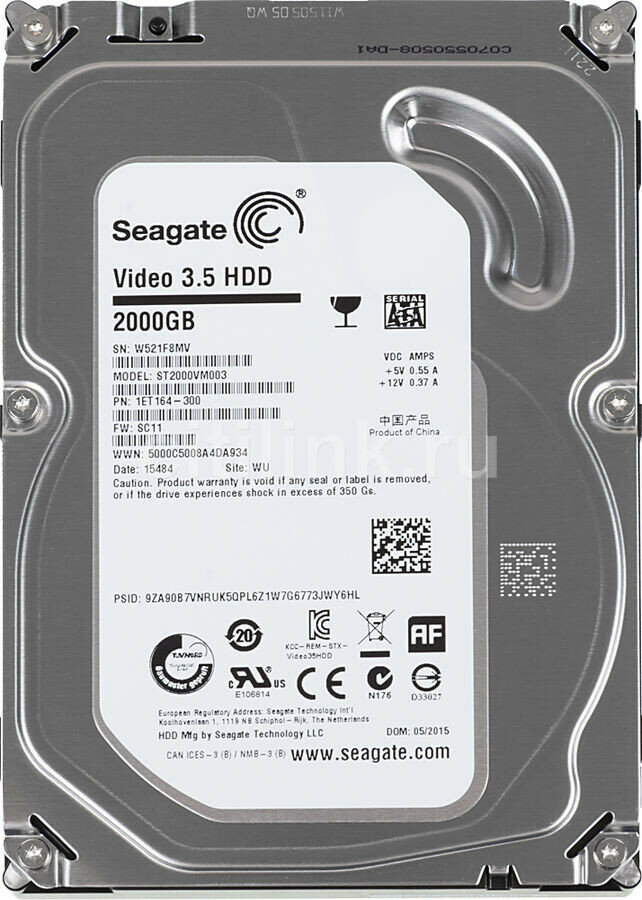 Жесткий диск 2Tb SATA-III Seagate Pipeline HD ST2000VM003