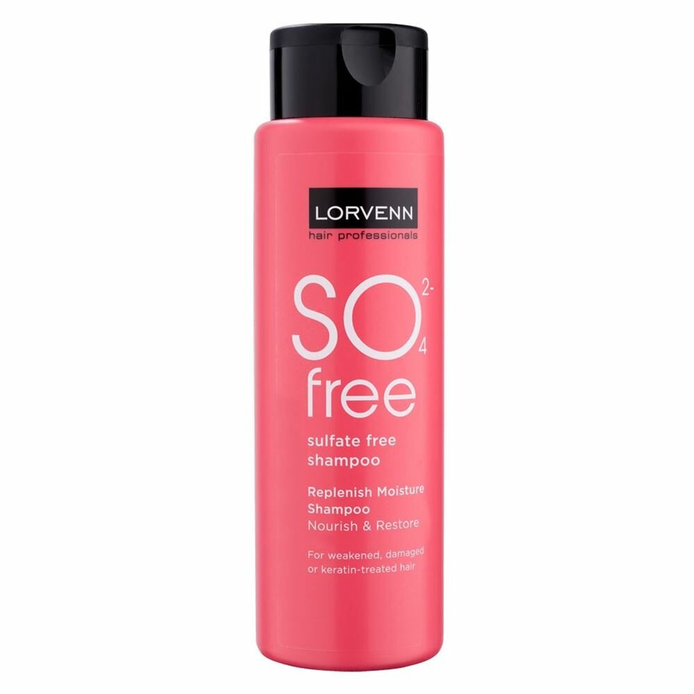 Шампунь Lorvenn So Free Sulfate Безсульфатный для ослабленных и поврежденных волос, 300 мл