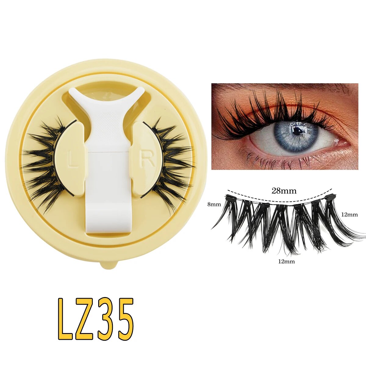 Многоразовые магнитные ресницы LZ35