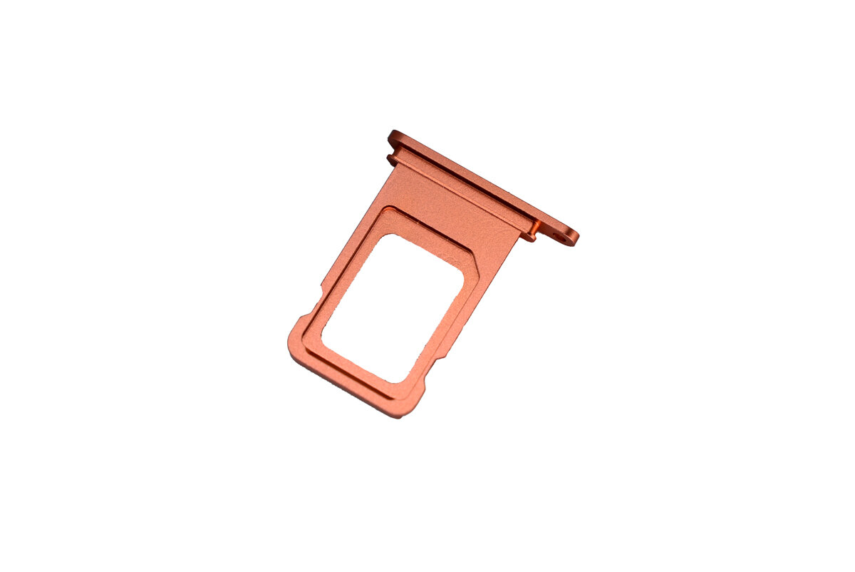 SIM лоток (Держатель сим карты) для iPhone XR 2 Sim Pink