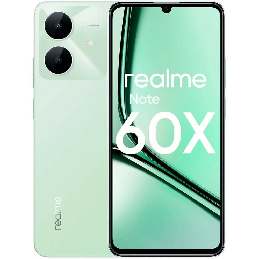 Realme смартфон RMX3938 Note 60х 3GB 64GB зеленый