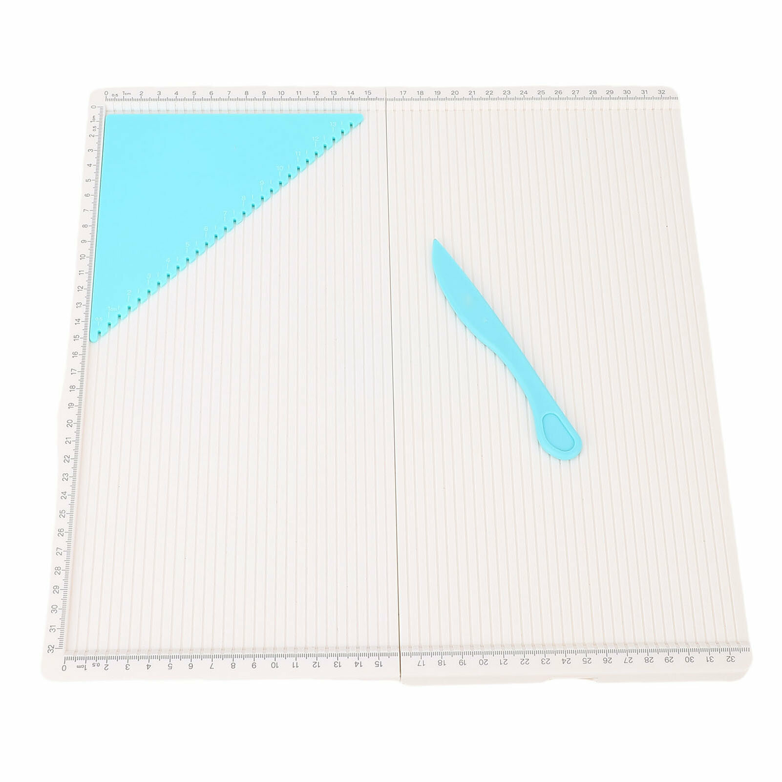 Доска для биговки 320x320 мм с треугольным инструментом для биговки открыток, конвертов, фотобумаги и других поделок.