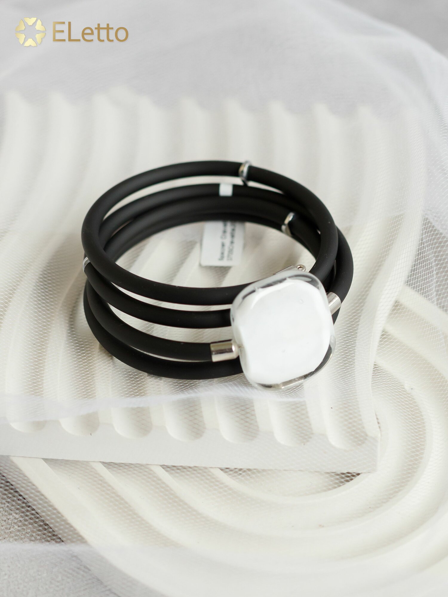 Незамкнутый браслет, стекло, муранское стекло