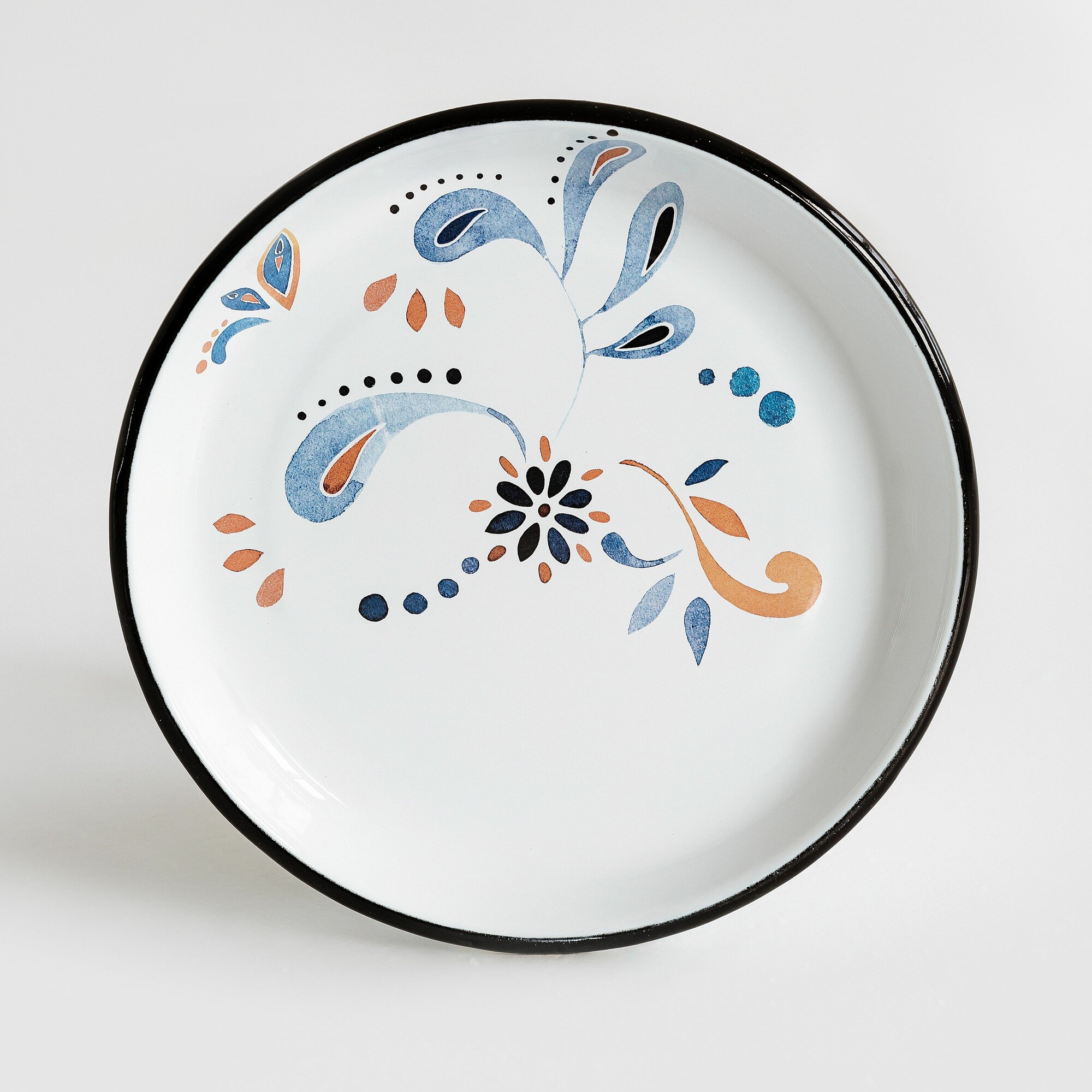 Тарелка эмалированная Эмалика "Каунеус" 22 см