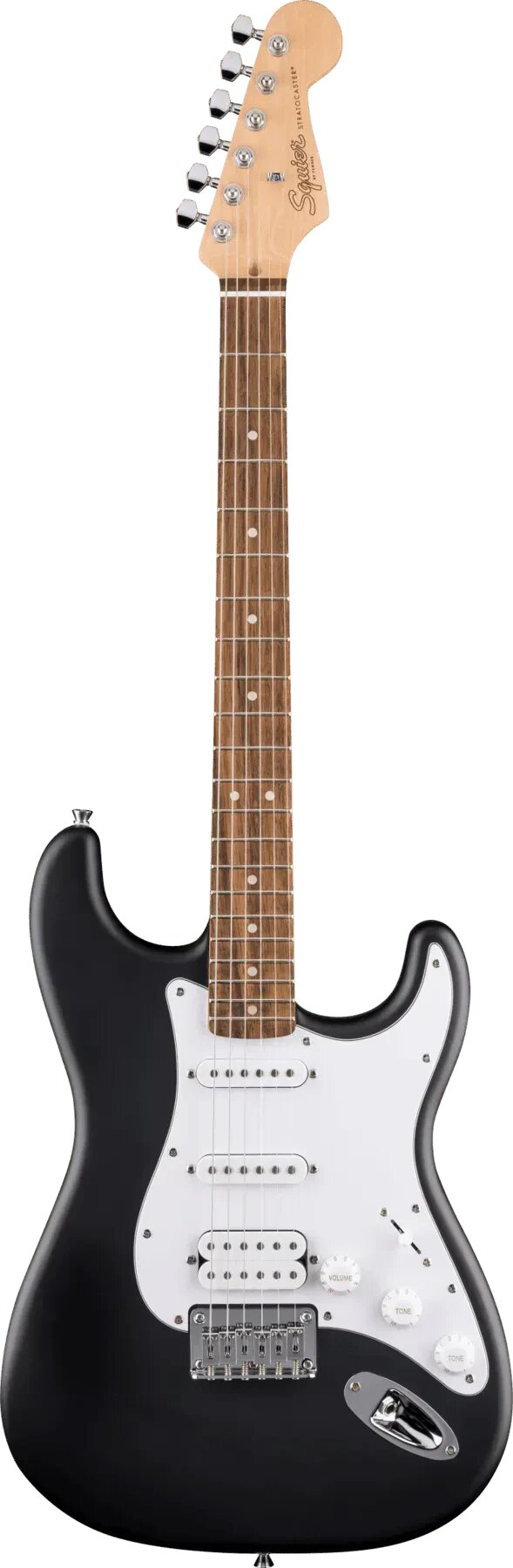 Электрогитара Squier by Fender DEBUT Stratocaster HT HSS черная, накладка грифа лорел