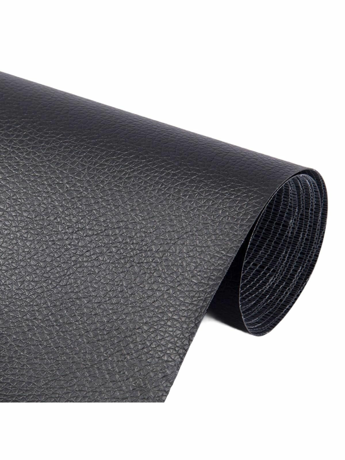 Прочная кожаная ткань для обивки и творческих проектов, Черный